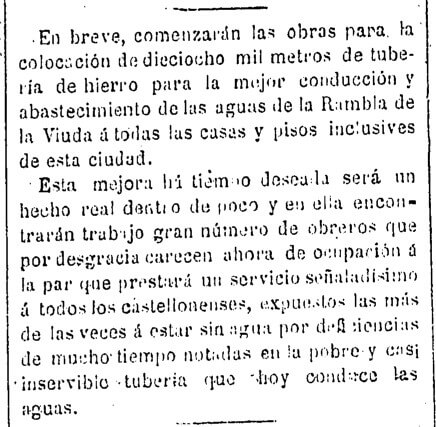 18.000 metros de tubería «para la mejor conducción» del agua en la ...